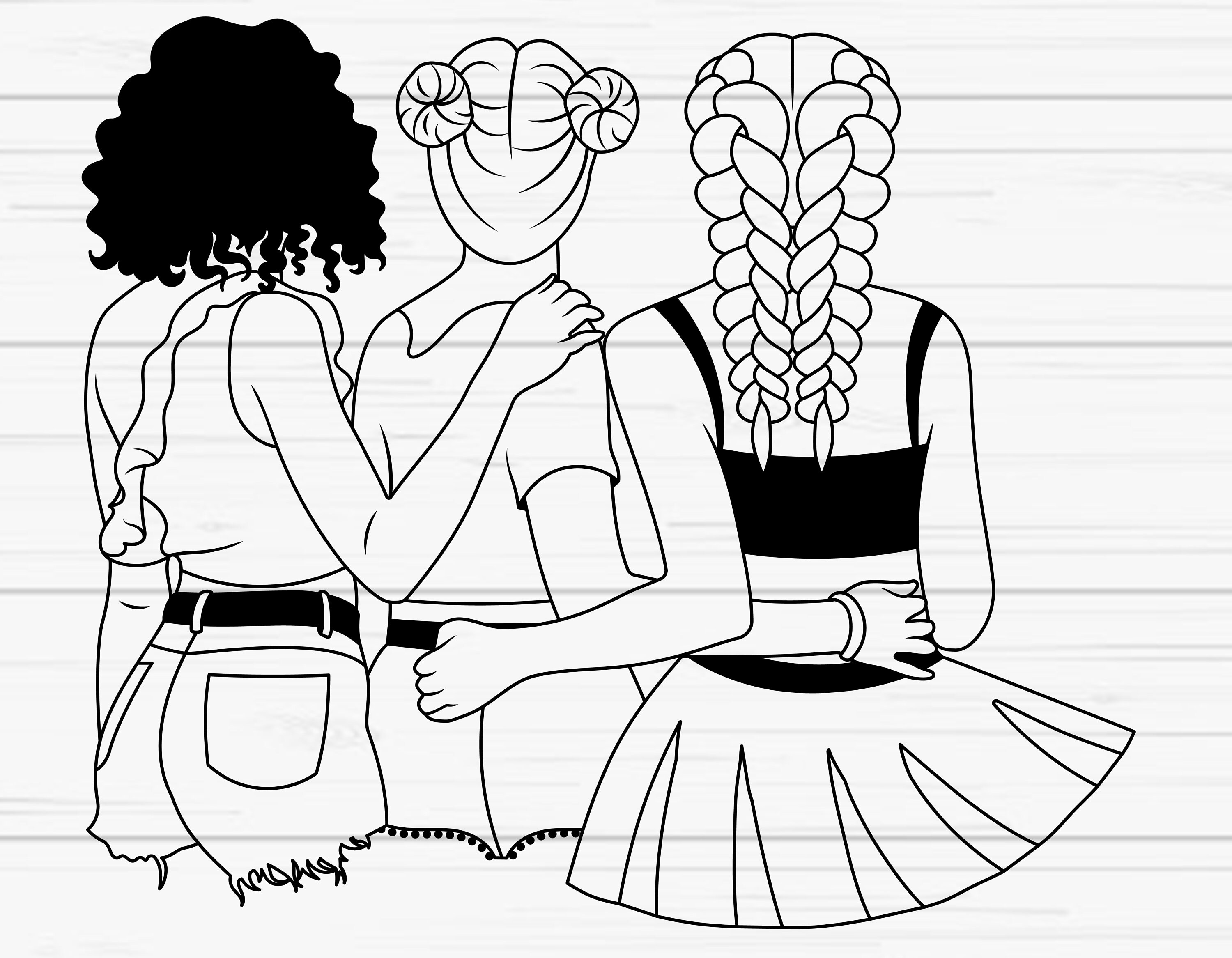 Beste Freunde SVG Bundle Besties SVG Freundschaftstag SVG Freunde für ...