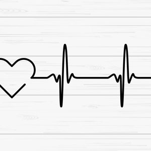 Heartbeat Line Svg, Life Line SVG, Heartbeat Line Pulse Svg, Healthcare ...