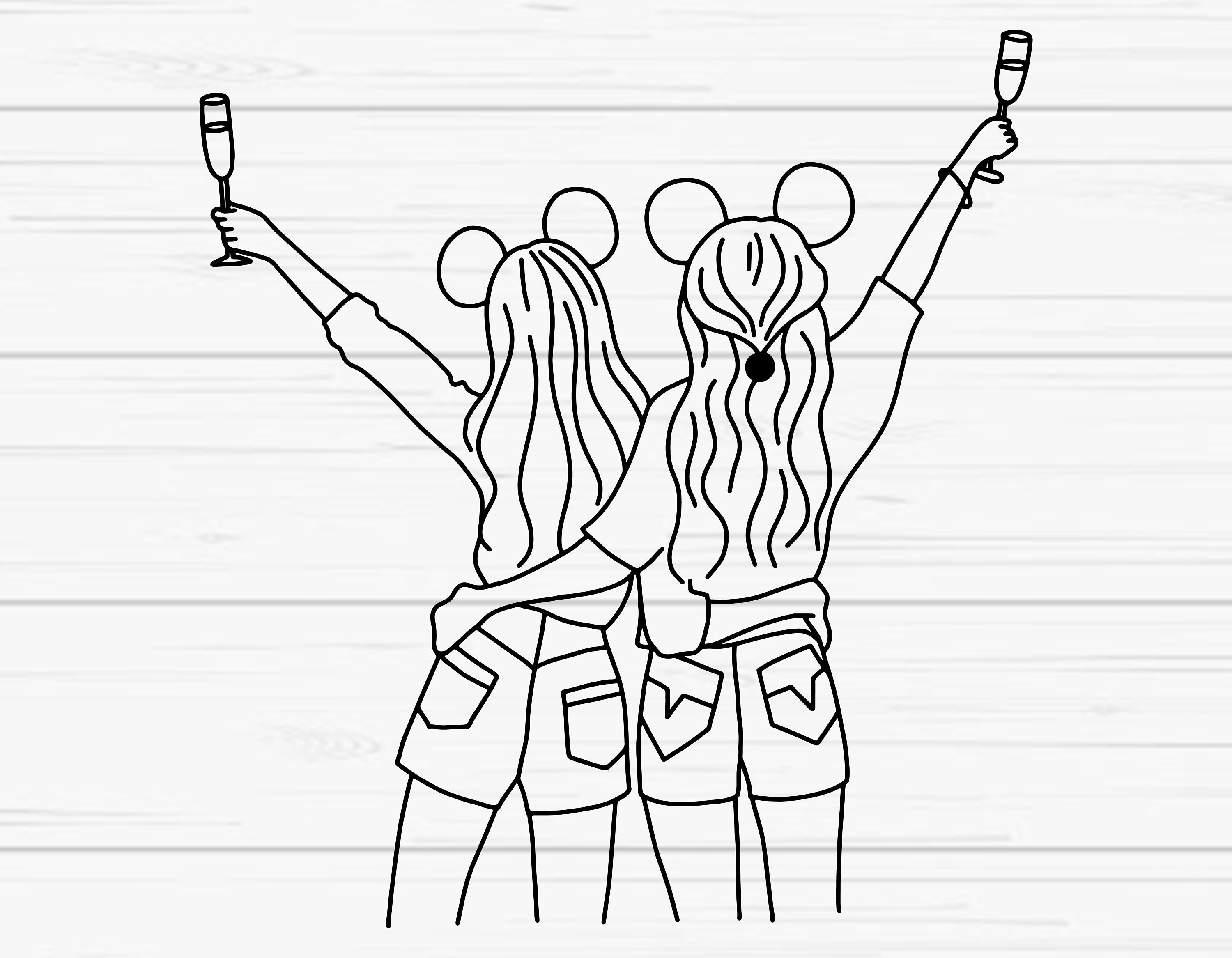 Beste Freunde SVG Bundle Besties SVG Tag der Freundschaft SVG Freunde ...