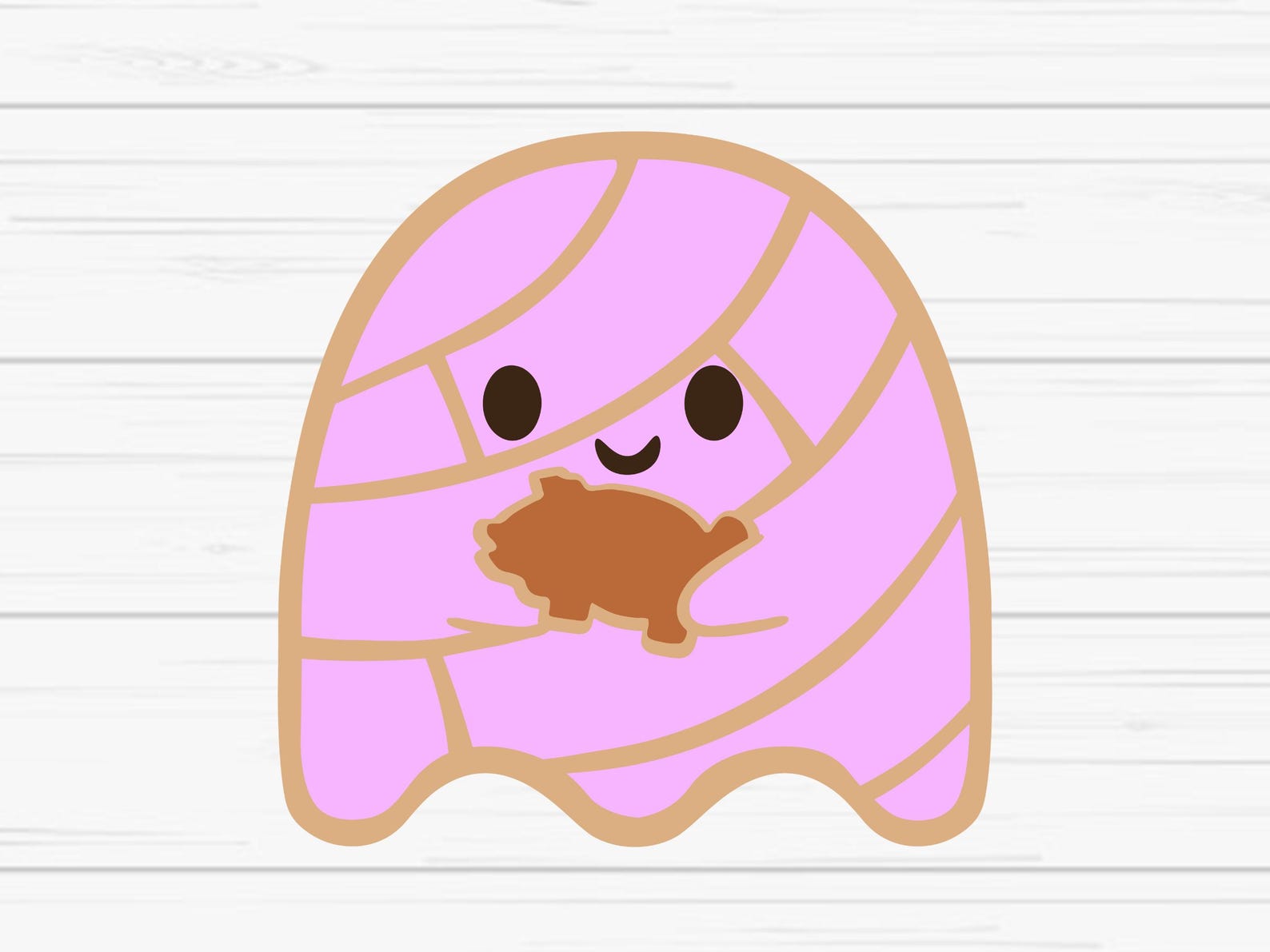 Cute Ghost SVG, Spooky Conchas SVG, Pan Dulce SVG, Concha Ghost Svg ...