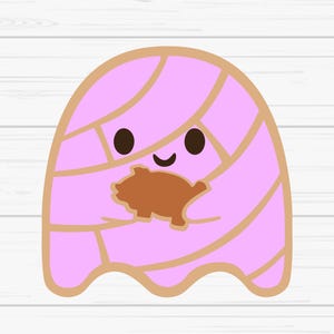 Cute Ghost SVG, Spooky Conchas SVG, Pan Dulce SVG, Concha Ghost Svg ...