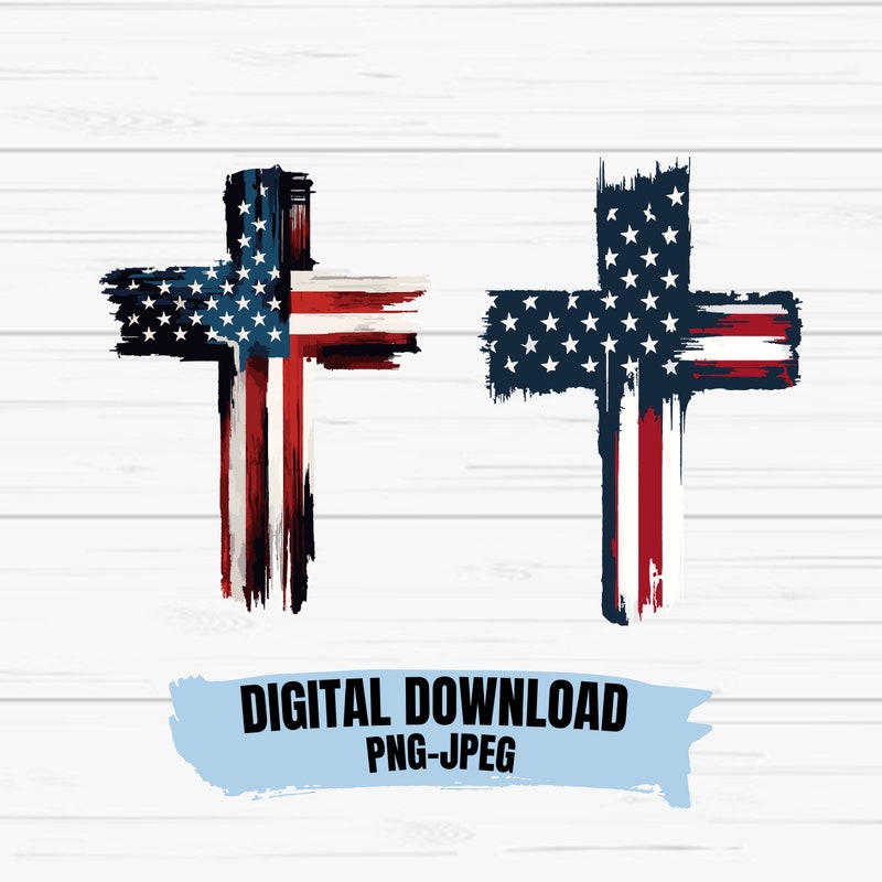 American Flag Cross - Etsy