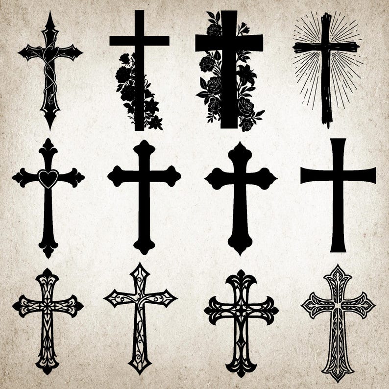 Cross SVG, Christian Cross SVG, Floral Cross SVG, Vintage Cross Svg ...
