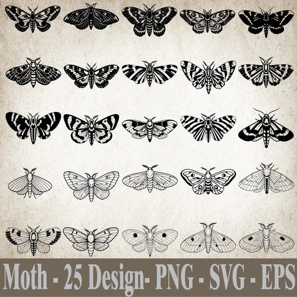 Gothic Moth Svg - Etsy