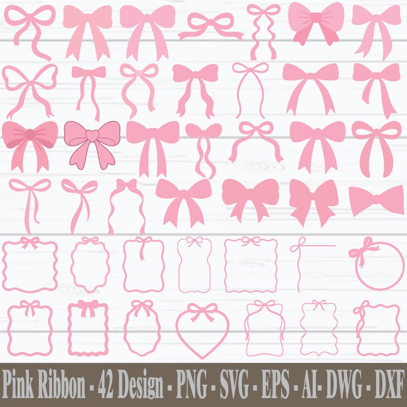 Pink Ribbon Menus - Etsy