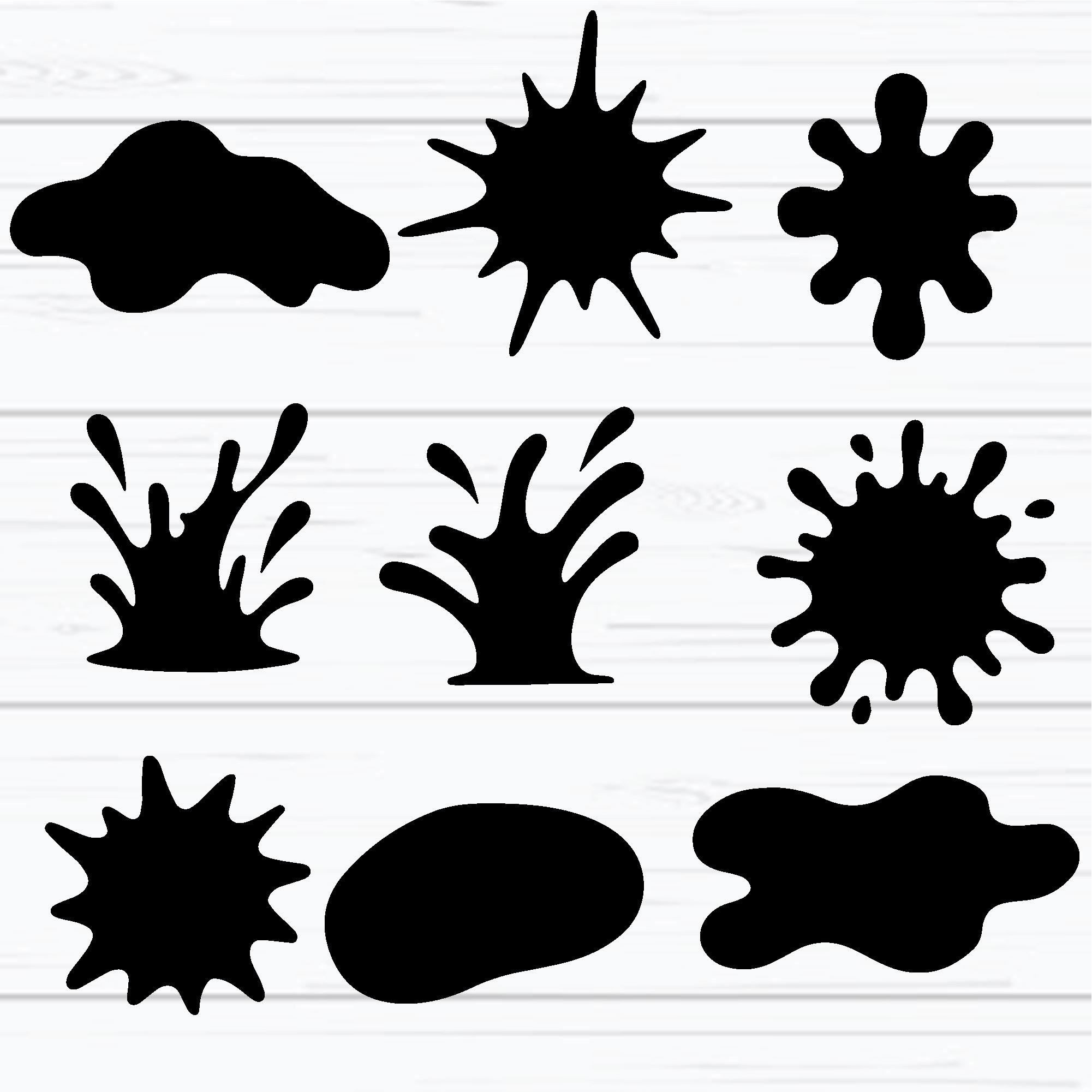 Water Drops SVG Bundle, Water Splash Svg, Splash and Drip Silhouette ...