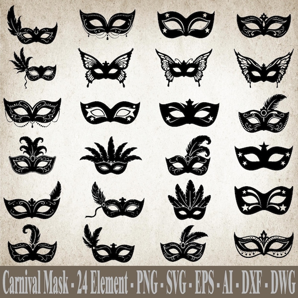 Carnival Masquerade Masks - Etsy