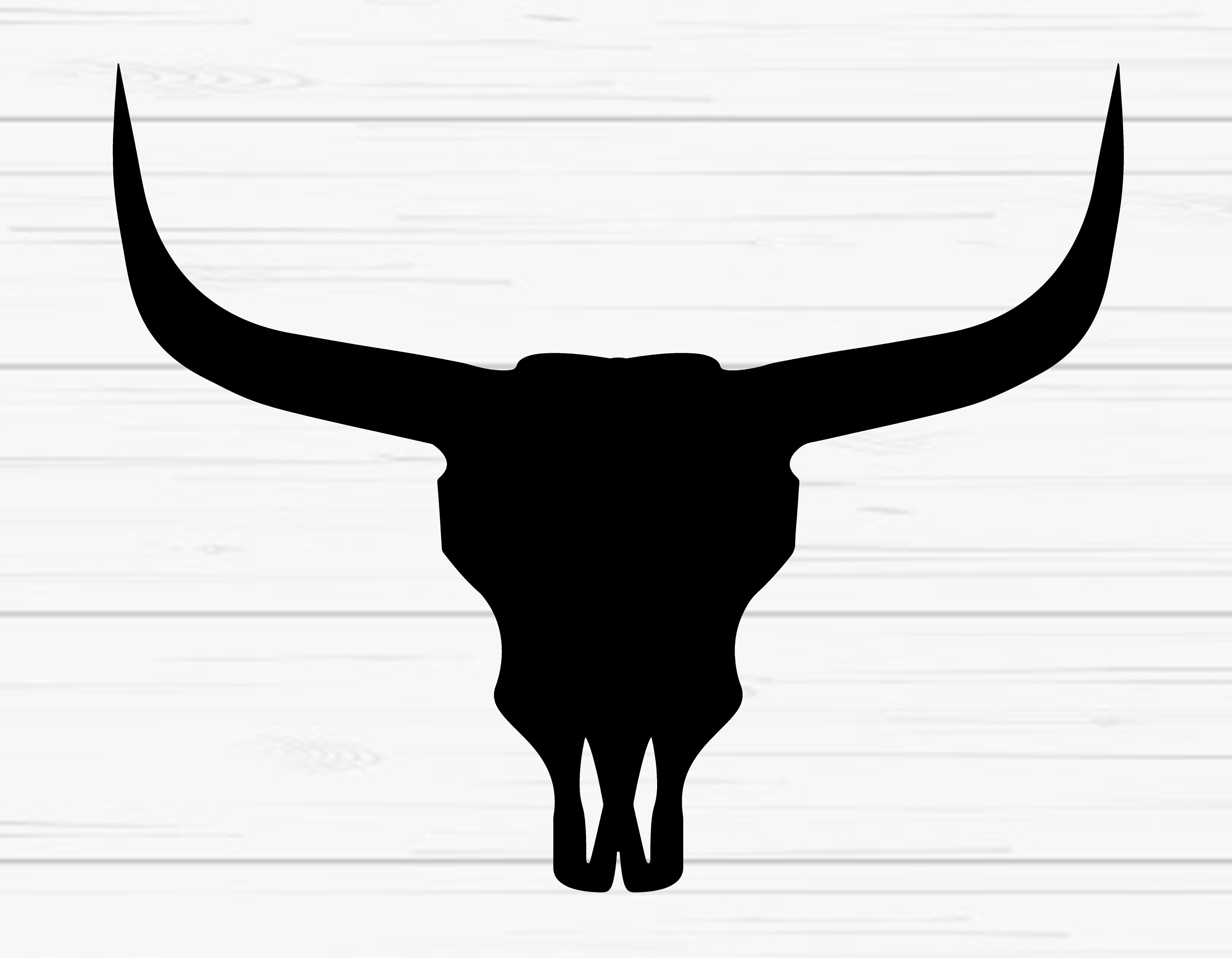 Texas Longhorn Skull SVG, Longhorn Bull Skull SVG, Hand Drawn Skull SVG ...