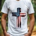 USA Splash Cross Flag PNG, Patriotic Cross PNG, American Flag Cross Png ...