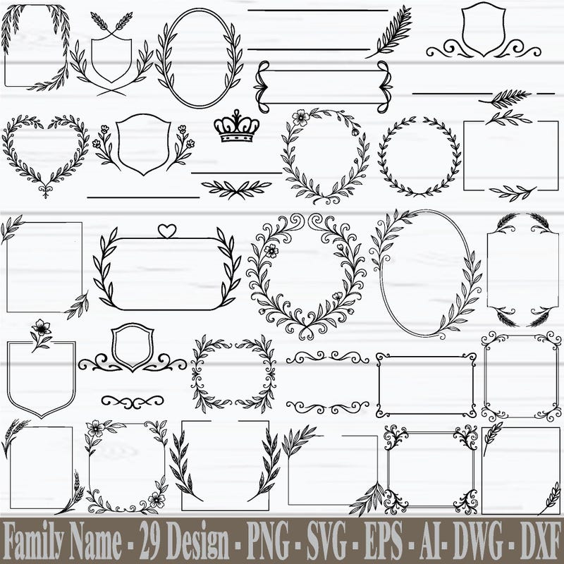 Last Name Svg - Etsy