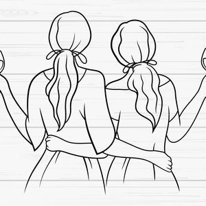 Best Friends SVG Bundle | Besties SVG | Friendship Day SVG | Friends ...