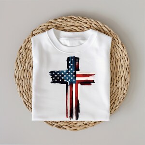 USA Splash Cross Flag PNG, Patriotic Cross PNG, American Flag Cross Png ...