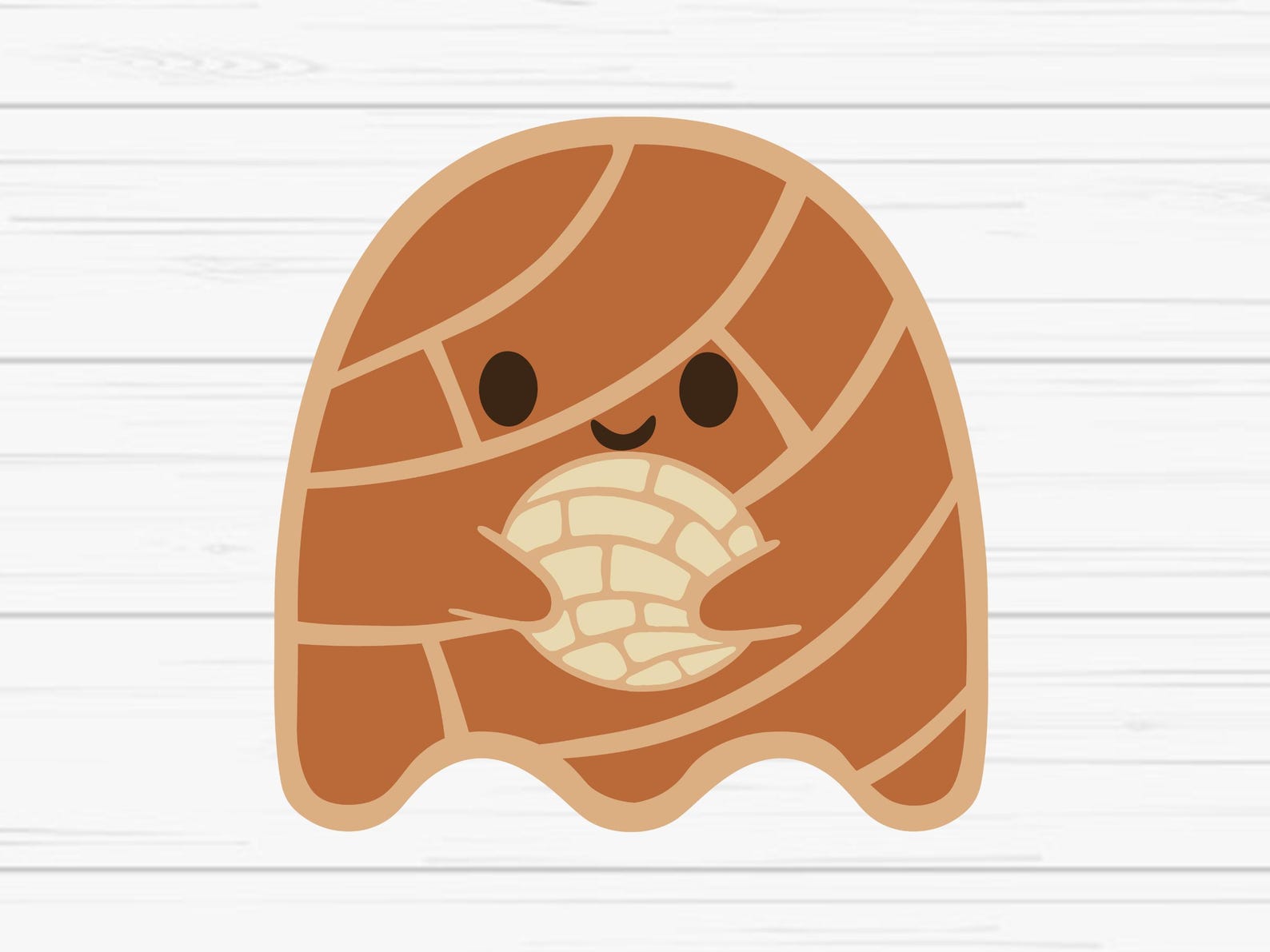 Cute Ghost SVG, Spooky Conchas SVG, Pan Dulce SVG, Concha Ghost Svg ...