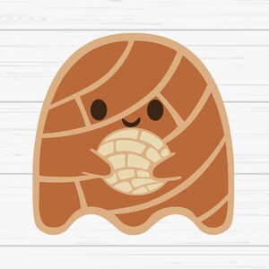 Cute Ghost SVG, Spooky Conchas SVG, Pan Dulce SVG, Concha Ghost Svg ...