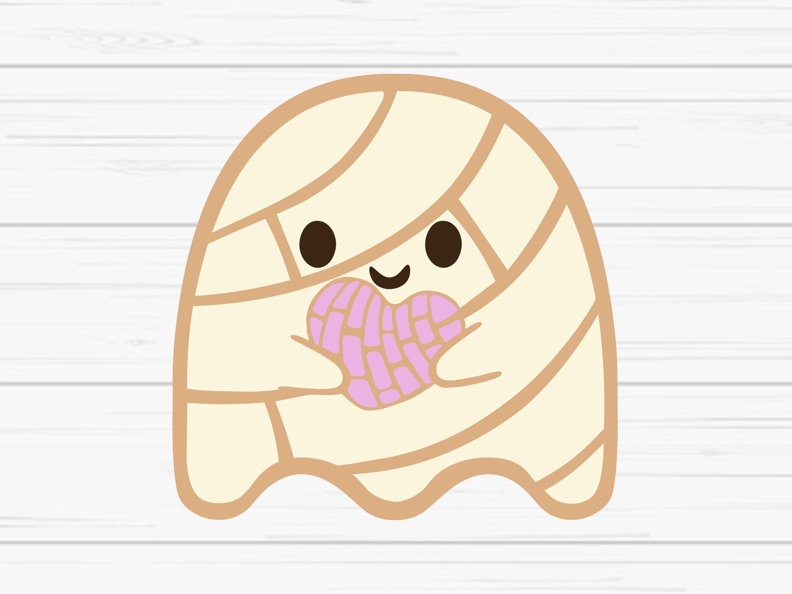 Cute Ghost SVG, Spooky Conchas SVG, Pan Dulce SVG, Concha Ghost Svg ...