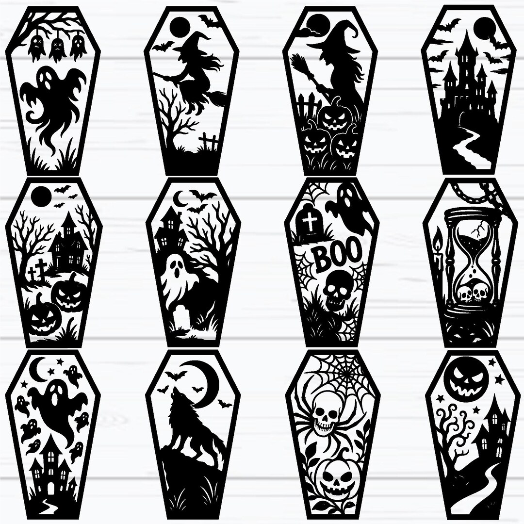 Halloween Coffin Svg, Halloween Decor Svg, Halloween Ornament Svg ...