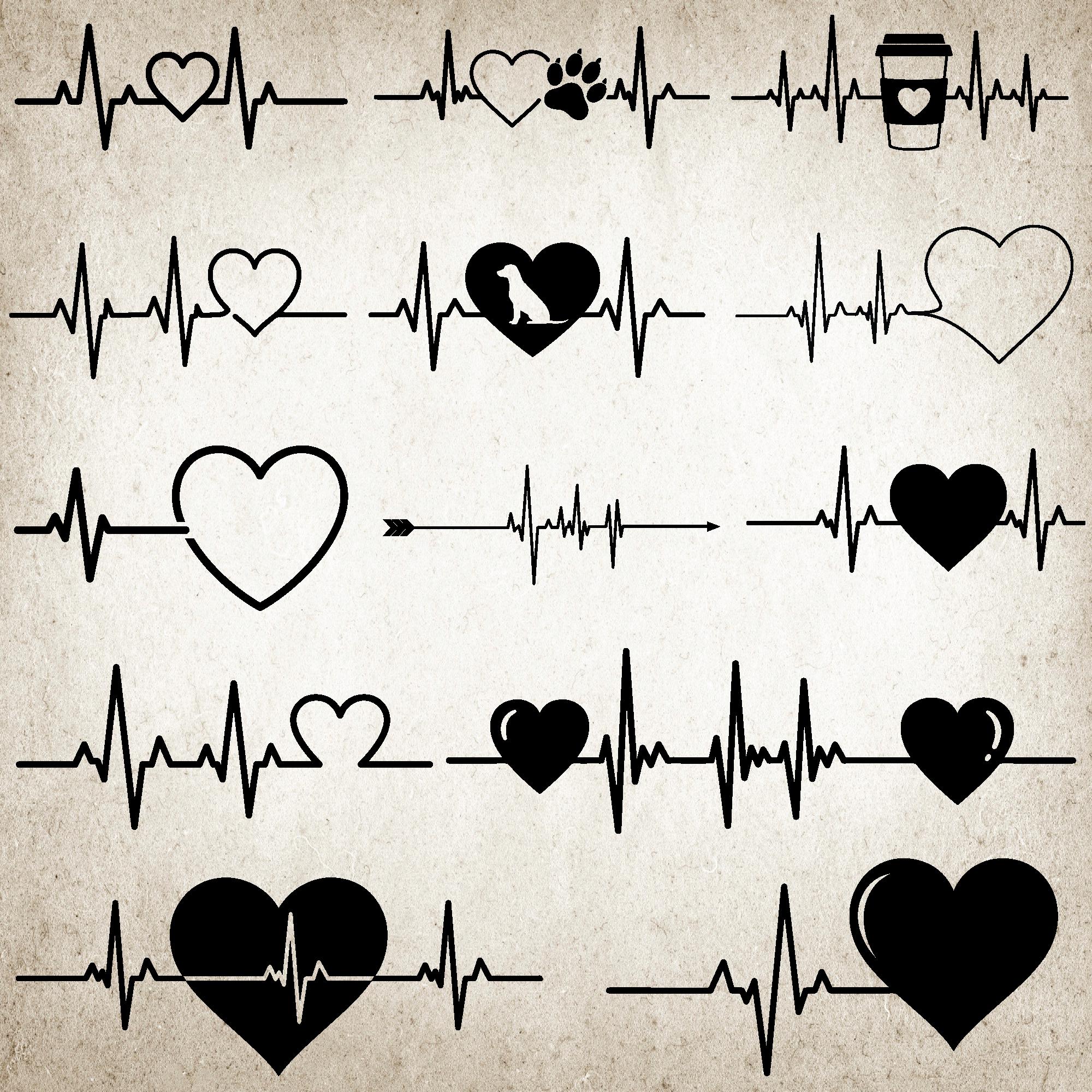 Heartbeat Line Svg, Life Line SVG, Heartbeat Line Pulse Svg, Healthcare ...