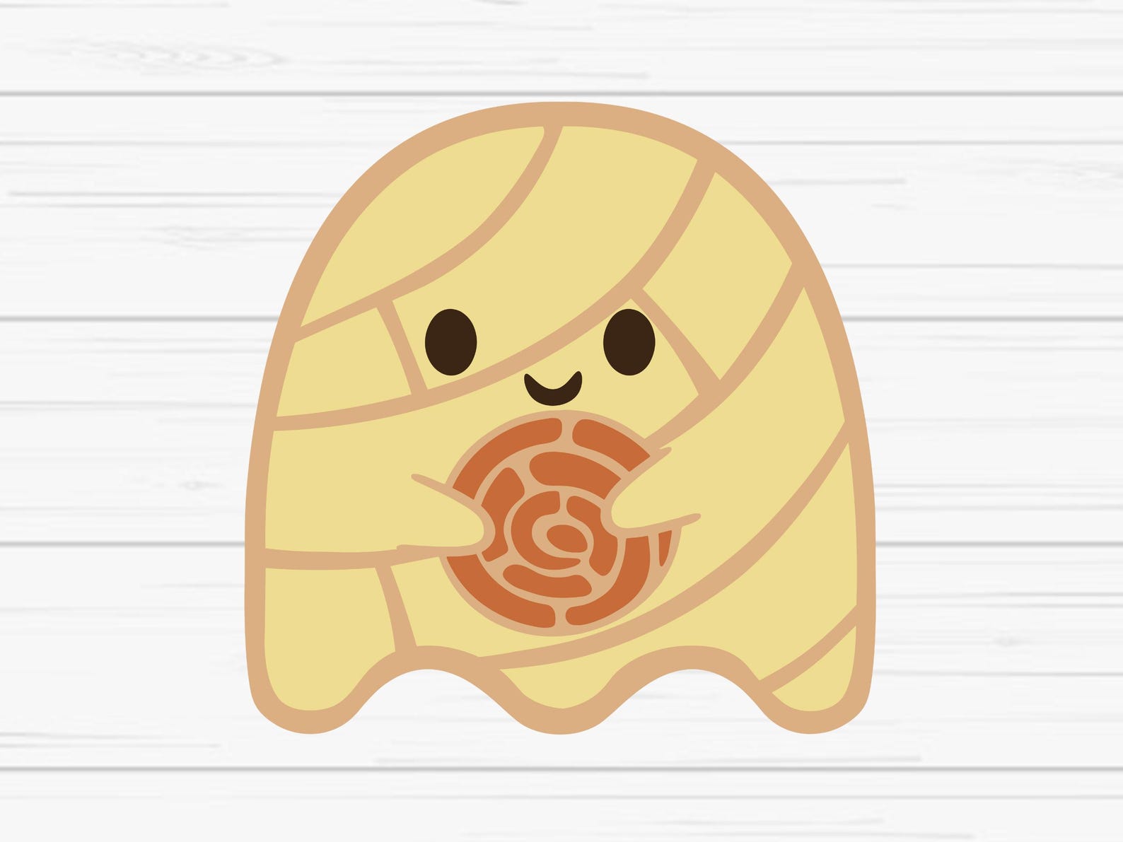 Cute Ghost SVG, Spooky Conchas SVG, Pan Dulce SVG, Concha Ghost Svg ...