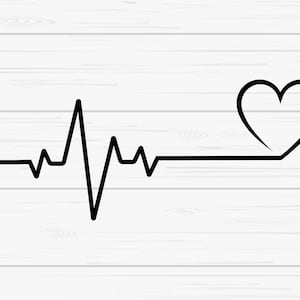 Heartbeat Line Svg, Life Line SVG, Heartbeat Line Pulse Svg, Healthcare ...