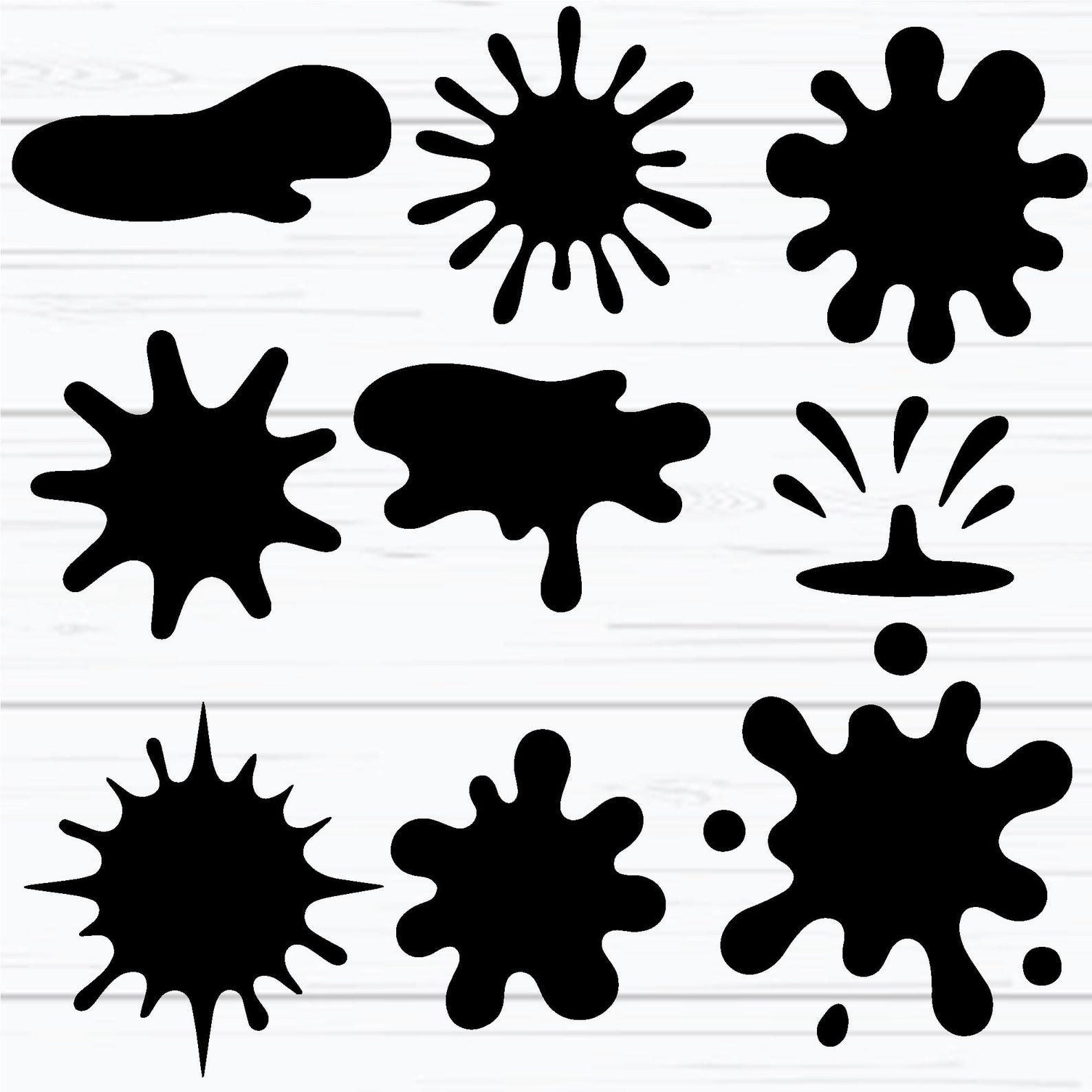 Water Drops SVG Bundle, Water Splash Svg, Splash and Drip Silhouette ...