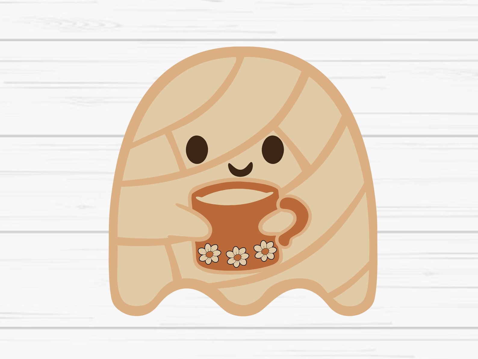 Cute Ghost SVG, Spooky Conchas SVG, Pan Dulce SVG, Concha Ghost Svg ...
