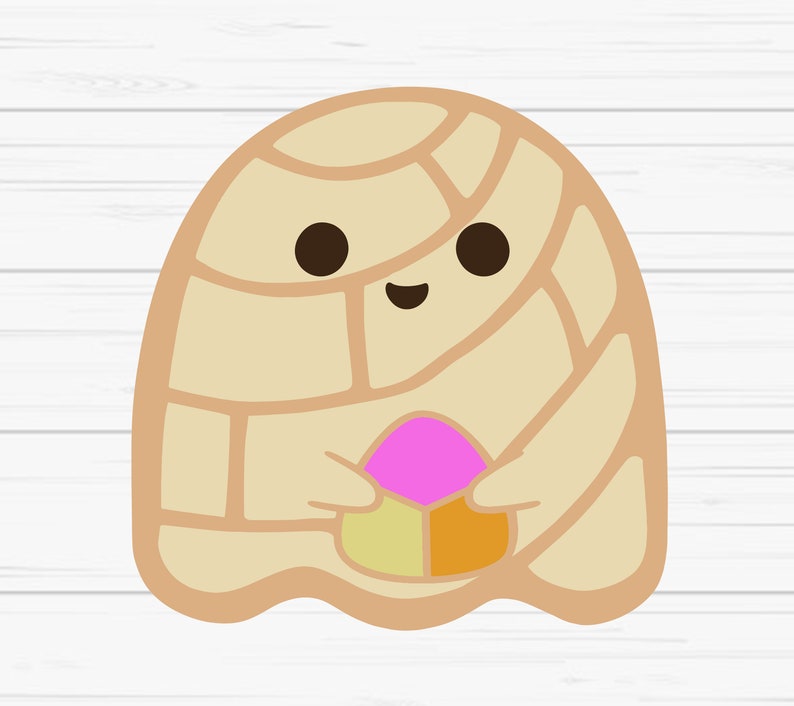 Cute Ghost SVG Spooky Conchas SVG Pan Dulce SVG Concha - Etsy