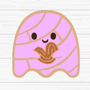 Cute Ghost SVG, Spooky Conchas SVG, Pan Dulce SVG, Concha Ghost Svg ...