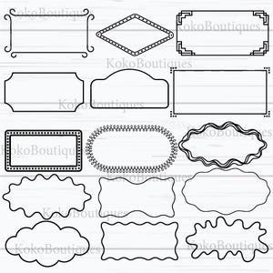 Decorative Frame SVG, Rectangle Frame Svg, Vintage Frames Svg, Oval ...
