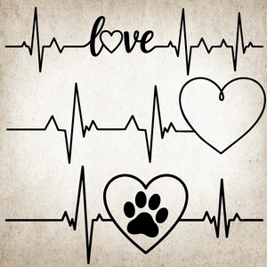 Heartbeat Line Svg, Life Line SVG, Heartbeat Line Pulse Svg, Healthcare ...