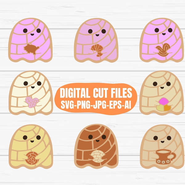 Concha Ghost Svg - Etsy