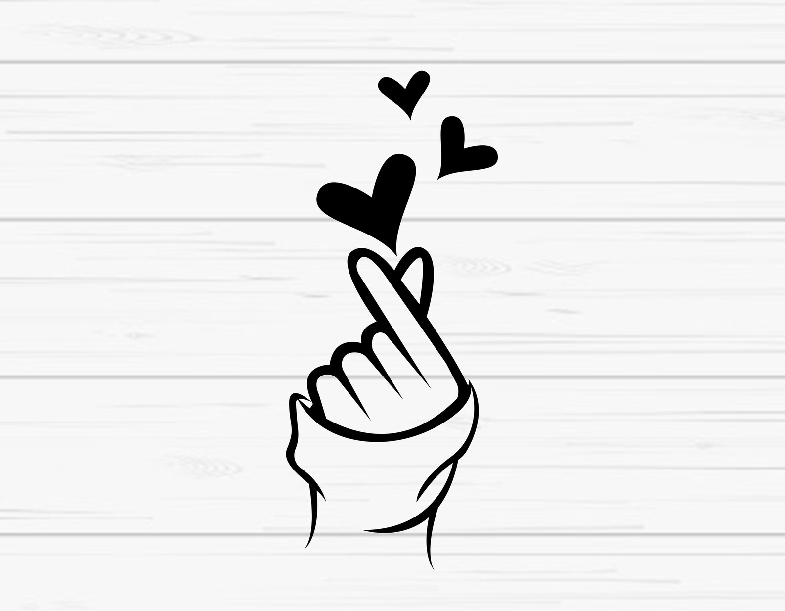 Korean Finger Heart SVG, Hand Heart SVG, Kpop Heart SVG, Korean Finger ...