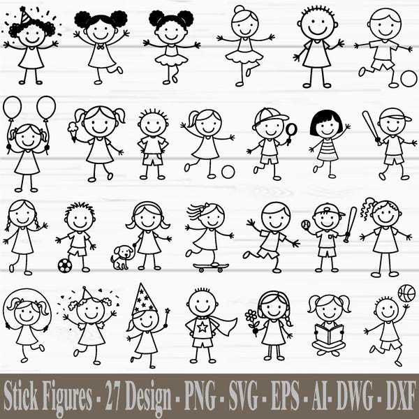 Stick Figures - Etsy