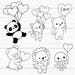 Animals With Heart SVG, Valentine's Day Svg Bundle, Cute Baby Animals ...