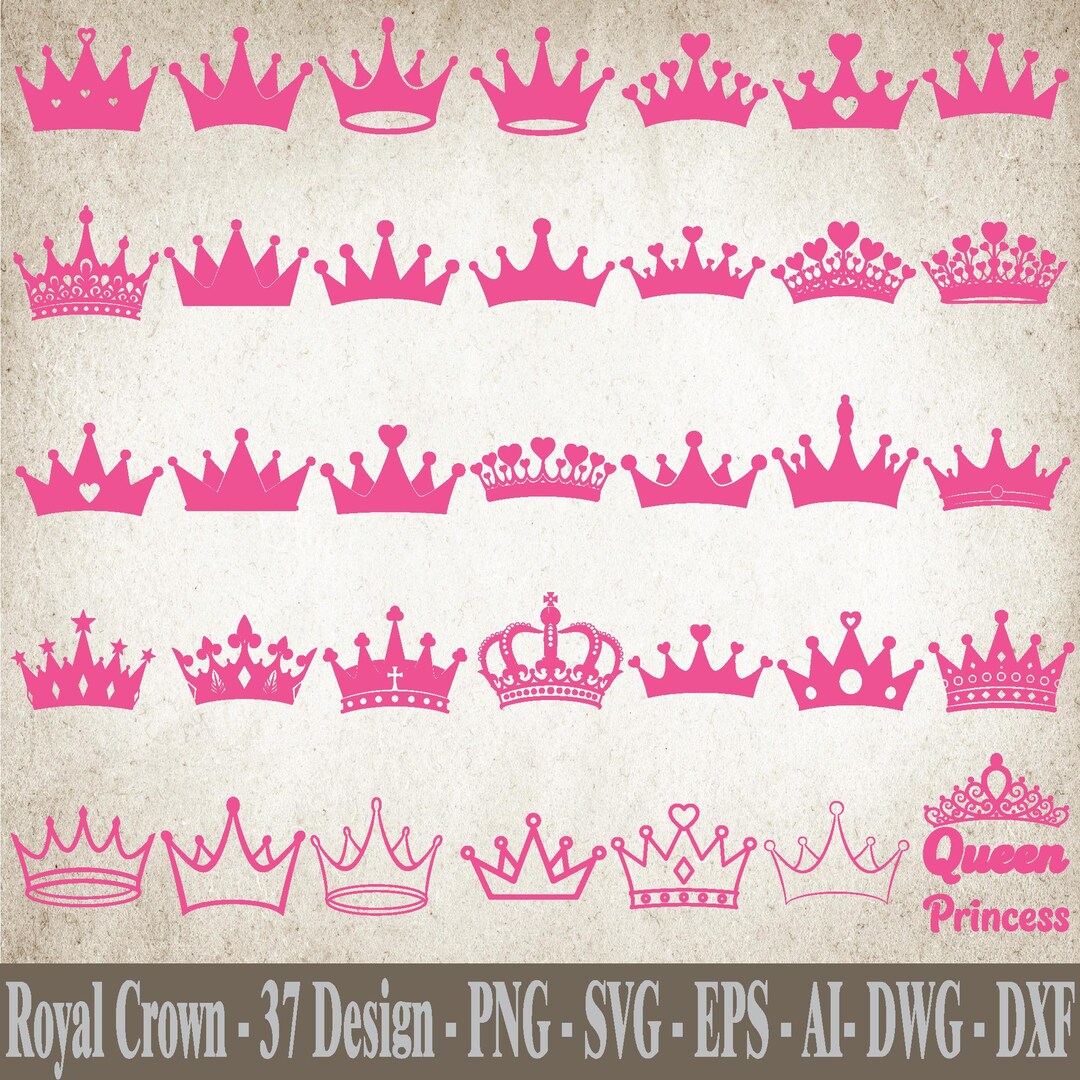 Royal Crown SVG, Princess Tiara SVG, King Crown Svg, Queen Crown Svg ...