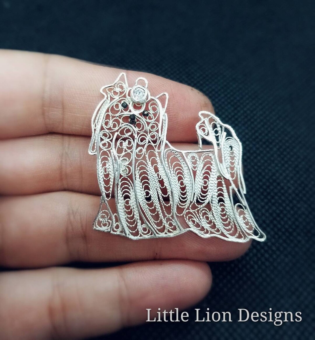 Yorkshire Terrier-made TO ORDER 2-3 Weeks-jewelry, Biewer Terrier ...