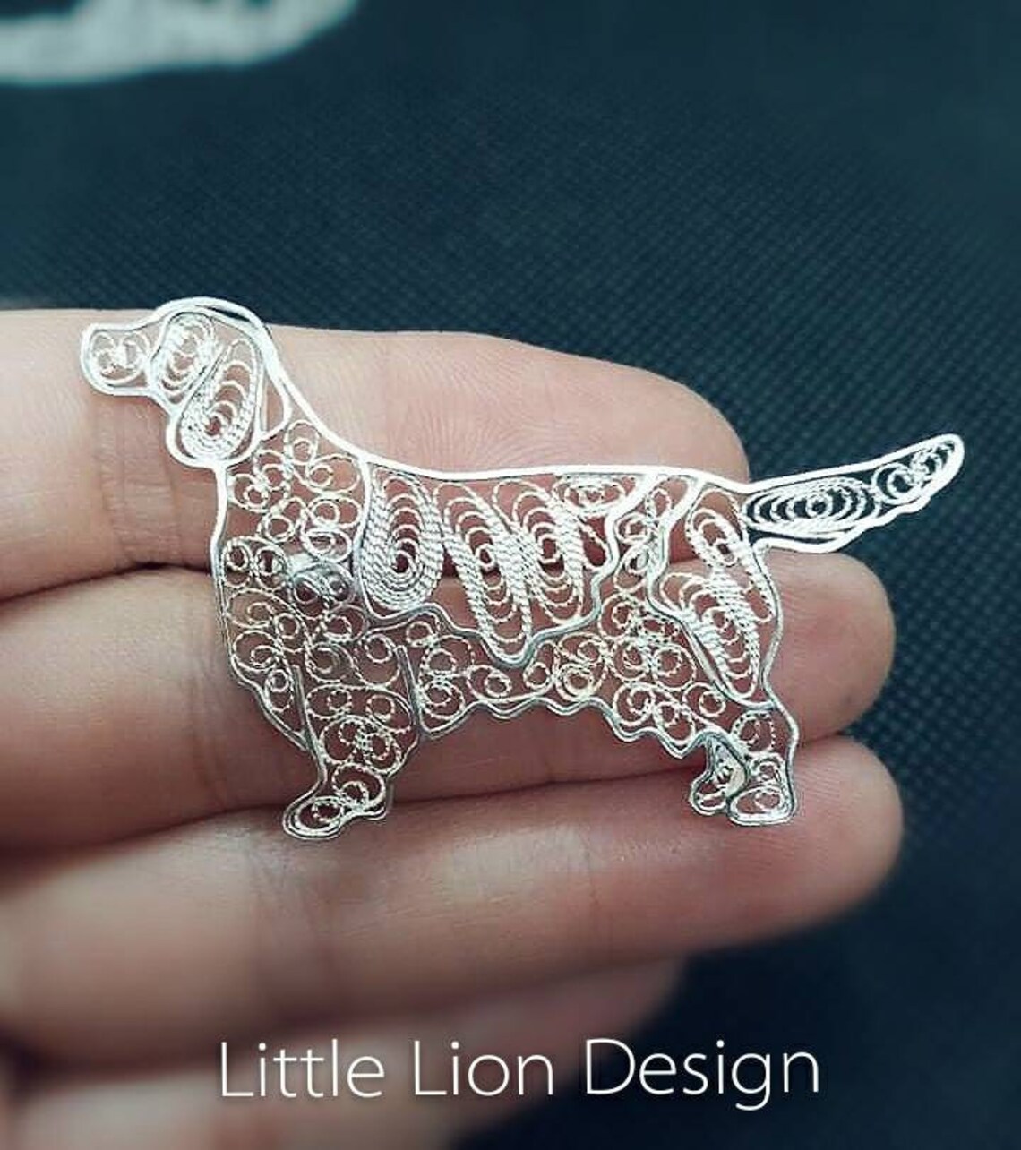 Welsh Springer Spaniel Sterling Silver Brooch | Etsy