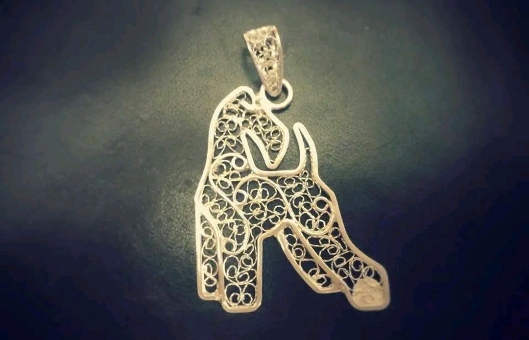 Kerry Blue Terrier Sterling Silver Pendant /necklace,pin,brooch, Custom ...