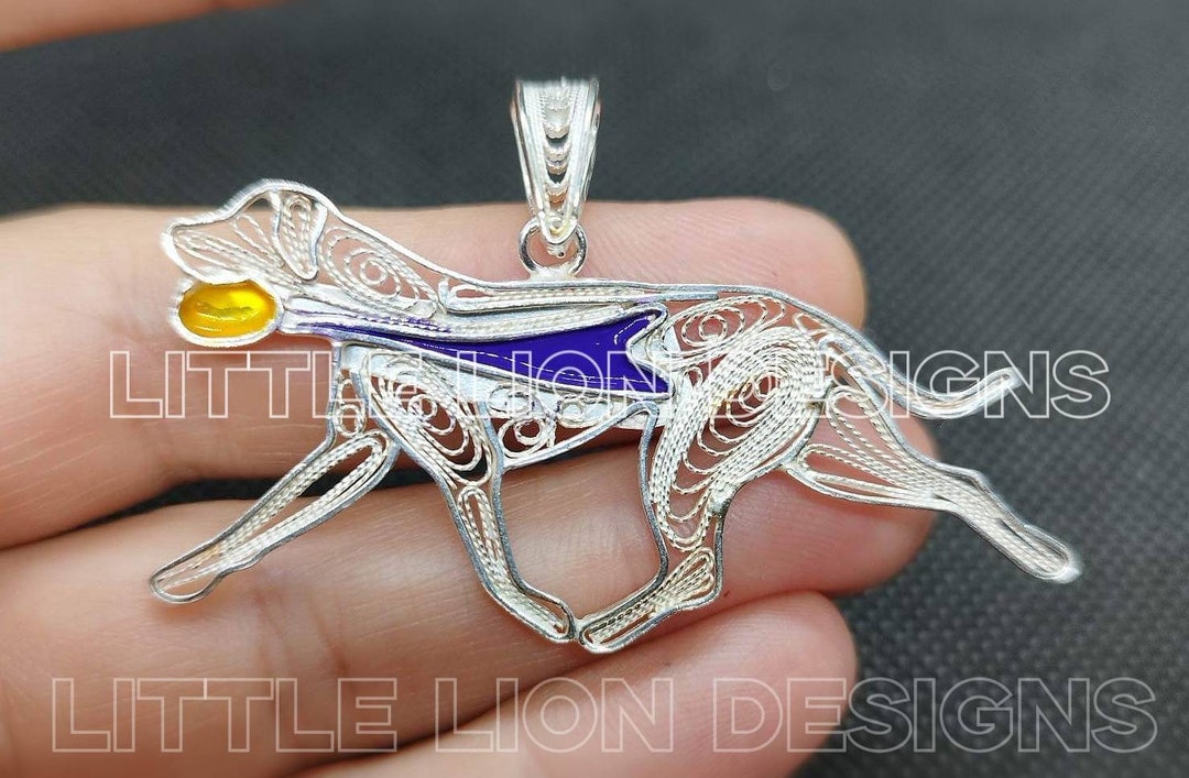 Rhodesian Ridgeback Pendant Sterling Silver Pin Dog Filligree - Etsy