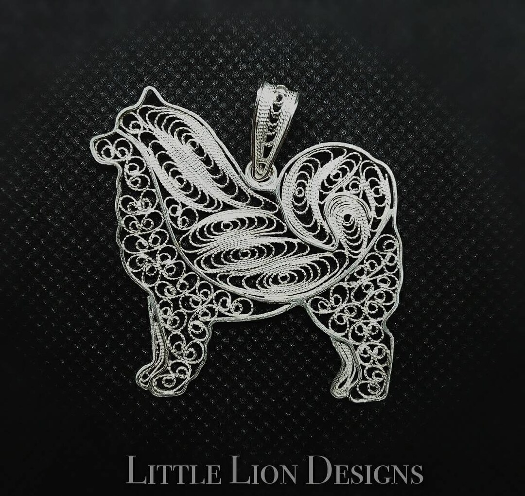 Samoyed - MADE TO ORDER 2-3 Weeks - Sterling Silver Pendant //necklace ...