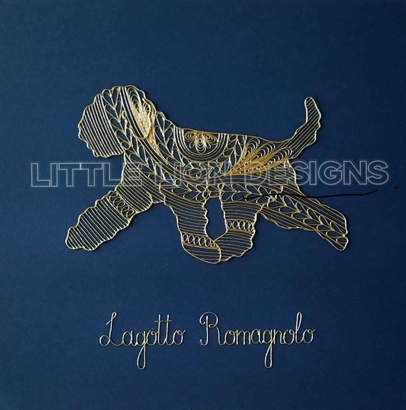 Lagotto Romagnolo Picture Lagotto Art Lagotto Filigree - Etsy