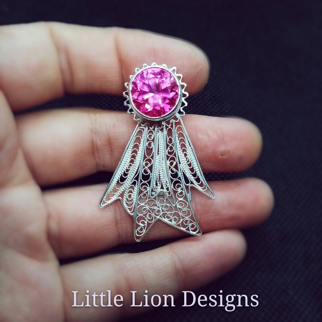 Best in Show Ribbon, Sterling Silver Brooch - Etsy