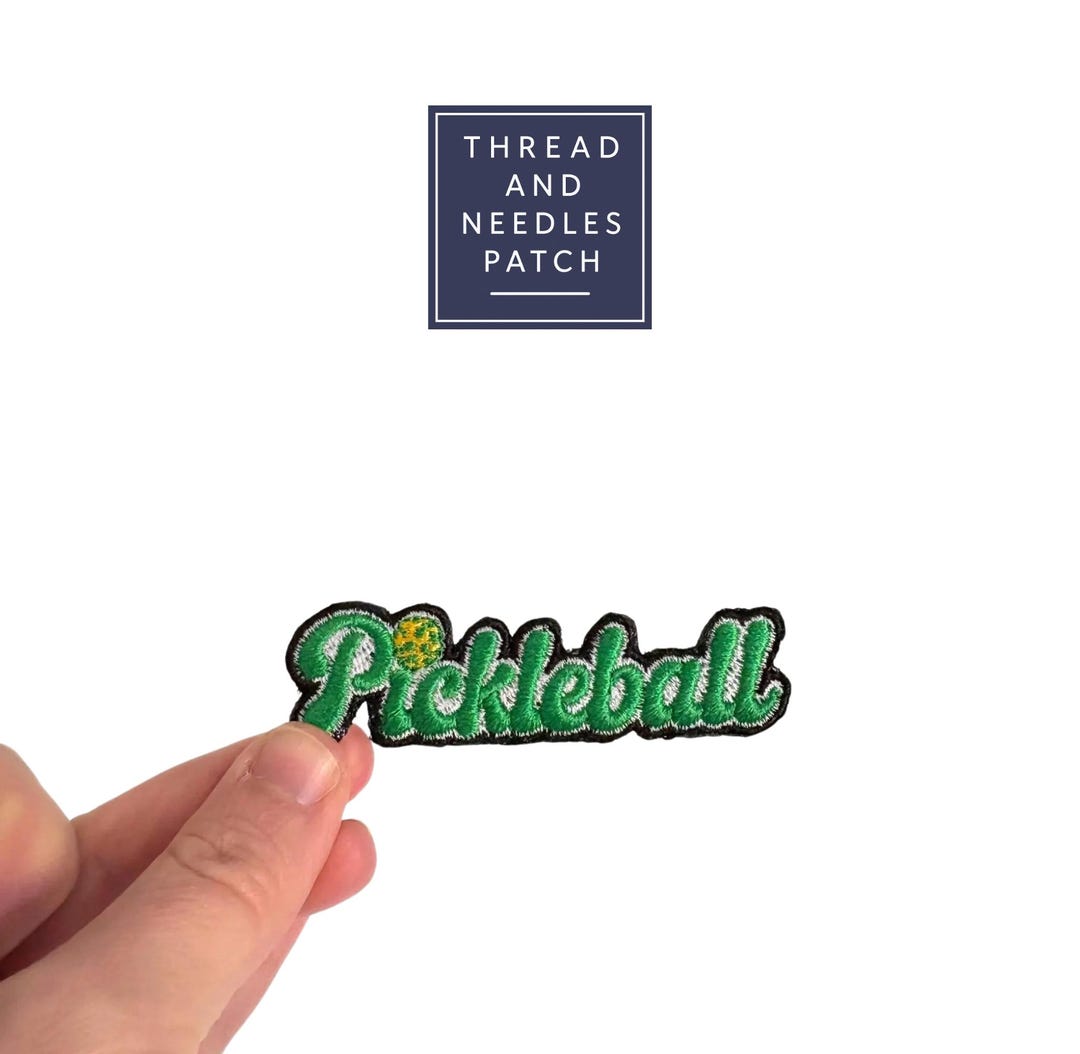 Pickleball Embroidered Iron on Patch: Sports Badge (3x0.5 Inch) - Etsy