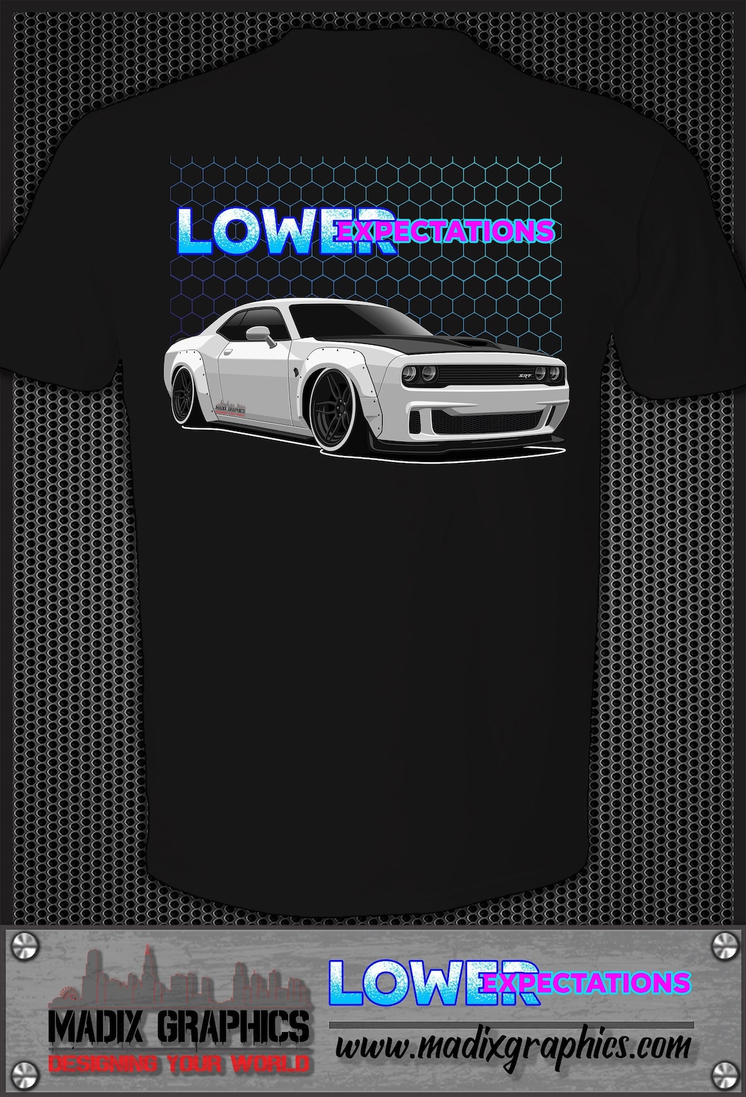 LOWER EXPECTATIONS, Muscle Car T-shirt - Etsy