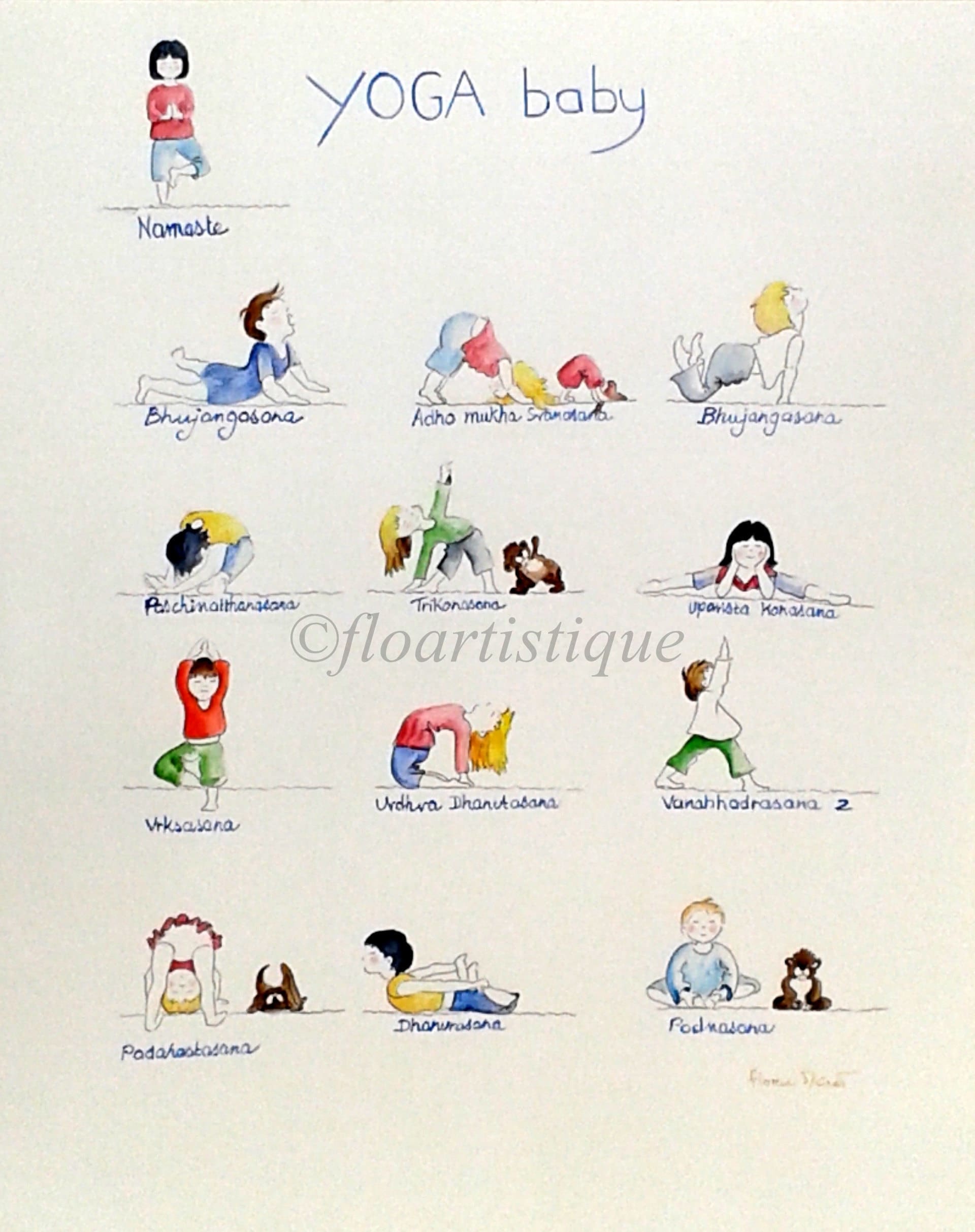 Baby Yoga Pose Chart
