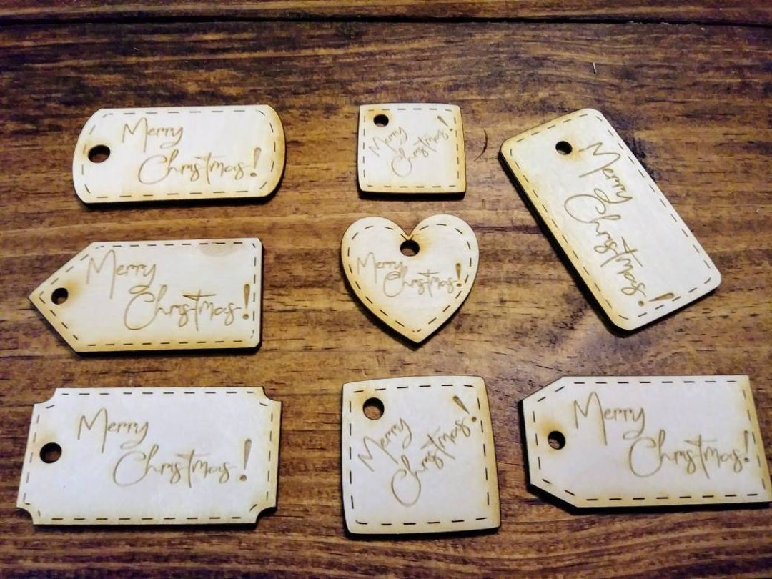 Package of 8 Unique Old Fashioned Wood Christmas Gift Tags - Etsy