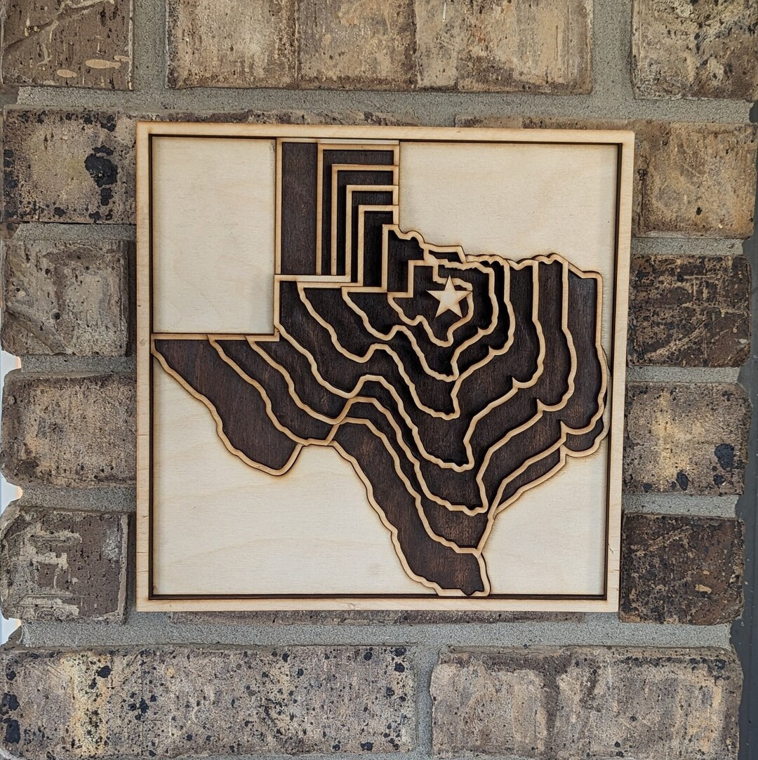 Star of Texas State Wall Decor Family Heritage Gift - Etsy
