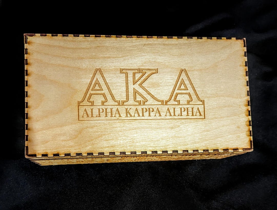 Alpha Kappa Alpha Keepsake Box | Custom Engraved Fraternity Gift ...