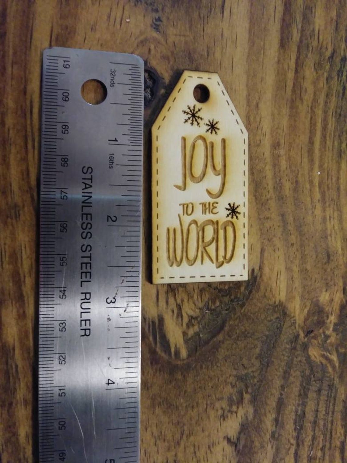 Package of 6 Unique Old Fashioned Wood Christmas Gift Tags | Etsy