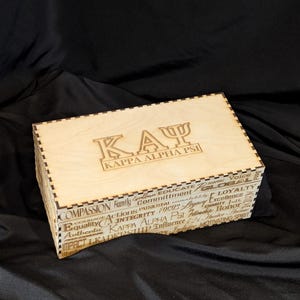 Kappa Alpha Psi Keepsake Box | Custom Engraved Sorority Fraternity Gift ...