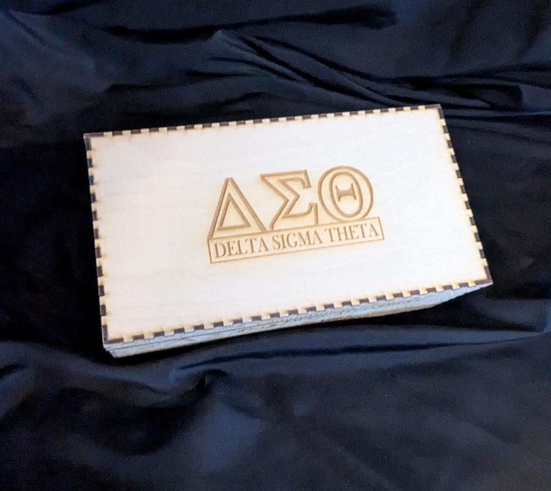 Delta Sigma Theta Keepsake Box | Custom Engraved Sorority Gift | Greek ...